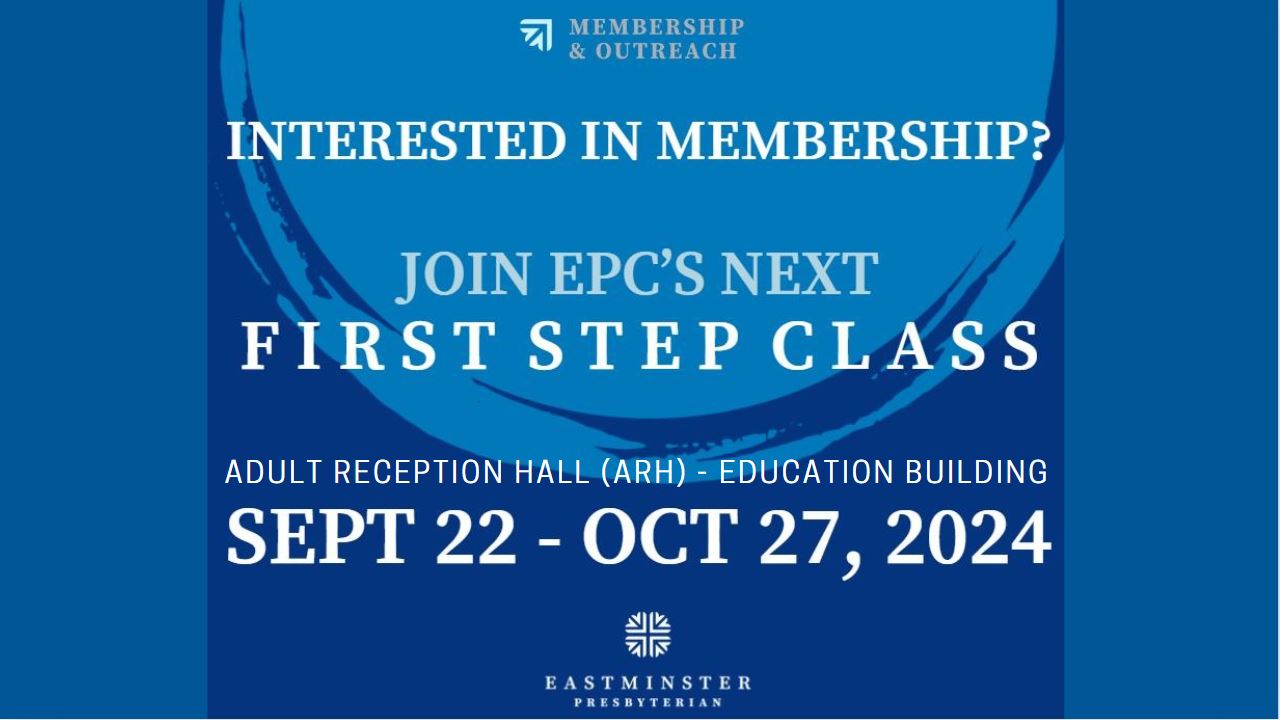 First-Time Guests - Eastminster Presbyterian Church
